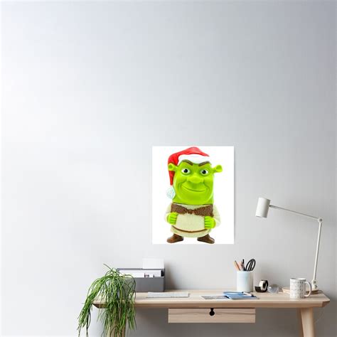Sexy Shrek Shrek Meme Face Shrek Wazowski Poster For Sale By Ramelwoodsart Redbubble