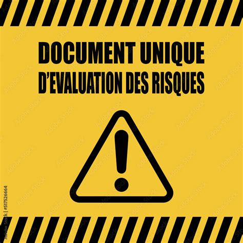Logo document unique d évaluation des risques Stock Vector Adobe Stock