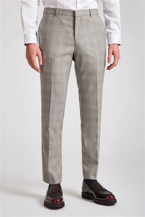 Ted Baker Slim Fit Champagne Tonal Check Waistcoat