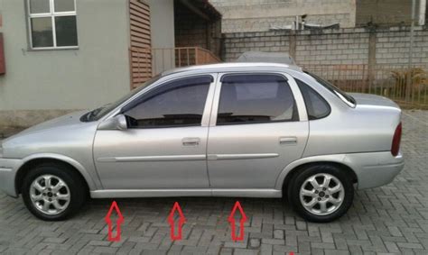 Kit 3 Molduras Saia Spoiler Lateral Corsa Classic Originalgm Frete grátis