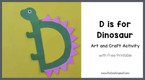 Printable D Is For Dinosaur Craft