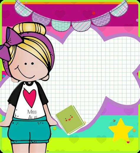 Portadas Para Primaria Y Preescolar Ninos Escuela Dibujos Etiquetas