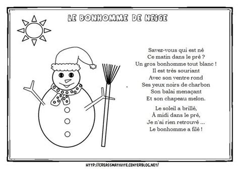 Illustration Le Bonhomme De Neige Comptine Le Bonhomme De Neige