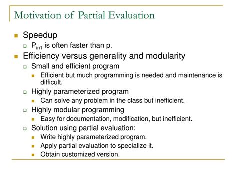 ppt an introduction to partial evaluation powerpoint presentation free download id 1049700