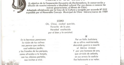 RUBER BURGOS ALVIS HIMNO DE CHINÚ LETRA Y MÚSICA DE LOS MAESTROS