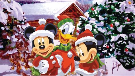 Christmas Minnie And Mickey Wallpapers Wallpaper Cave