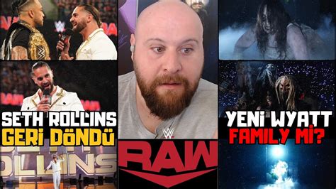 UNCLE HOWDY BRAY WYATT GİBİ GELDİ SETH ROLLINS GERİ DÖNDÜ WWE RAW