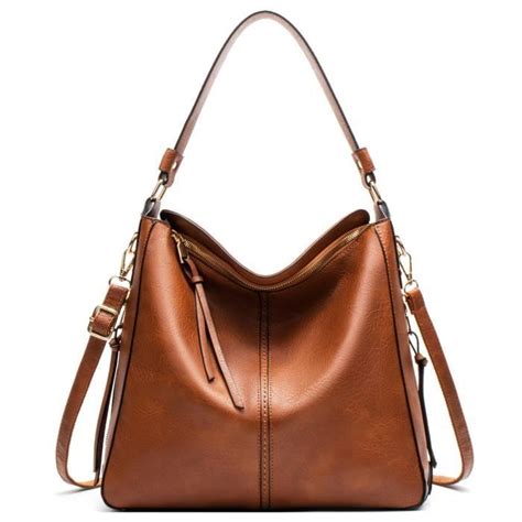Sac Cabas Femme Grande Capacité Sac a Main Bandoulière en Souple PU