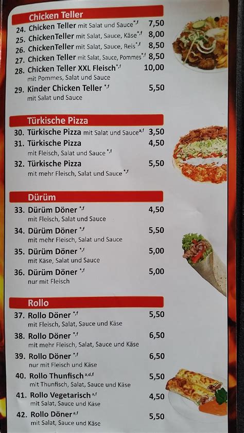 Speisekarte von Berlin Döner restaurant Höxter