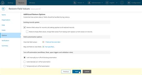 Step Configure Additional Restore Settings Veeam Backup For