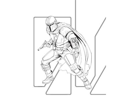 Dibujos De Mandalorian Para Colorear