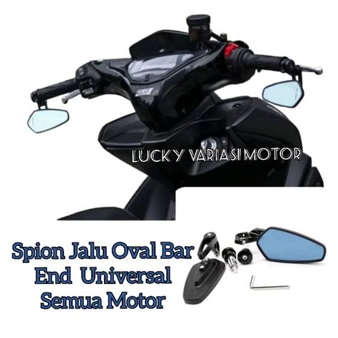 Jual SPION JALU OVAL SPION BAR END UNIVERSAL NMAX PCX AEROX VARIO