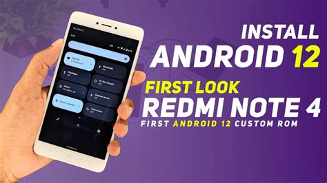 Install Android 12 On Redmi Note 4 Arrow OS First Android 12 Custom