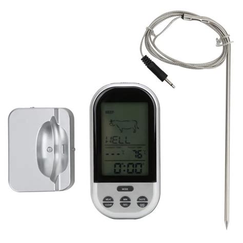 Hurrise Thermom Tre Alimentaire Sonde Thermom Tre Barbecue Sans Fil