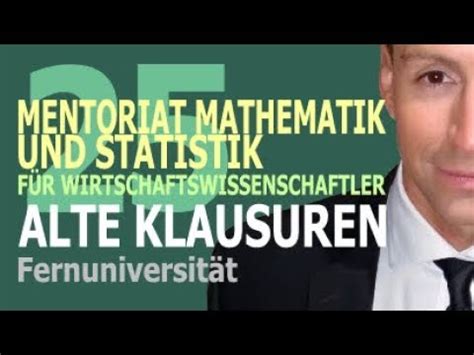 2 Alte Klausuren 25 Kursvideo Metoriat Mathematik Und Statistik
