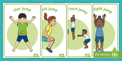 Gymnastic Jumps Display Posters Teacher Made Twinkl