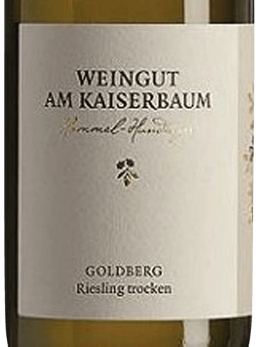 Weingut Am Kaiserbaum Goldberg Riesling Trocken Vivino US