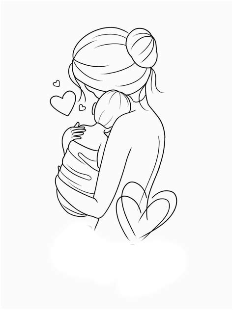 Pin by Ricardo Bianchini on mãe filho Baby cartoon drawing Baby