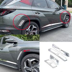 For Hyundai Tucson 2022 ABS Chrome Front Rear Wheel Eyebrows Cover Trim
