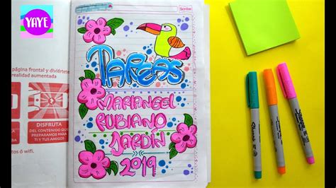 IDEAS PARA MARCAR LOS CUADERNOS DE TAREAS Yaye YouTube