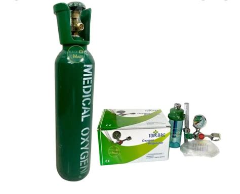 10 LBS MEDICAL OXYGEN TANK WITH REGULATOR Health Nutrition Medical