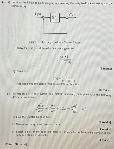 solved 5 a consider the following block diagram