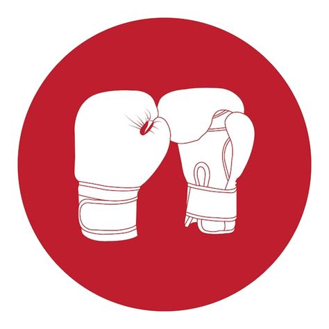 Diseño del logotipo del ejemplo del vector del icono de los guantes de