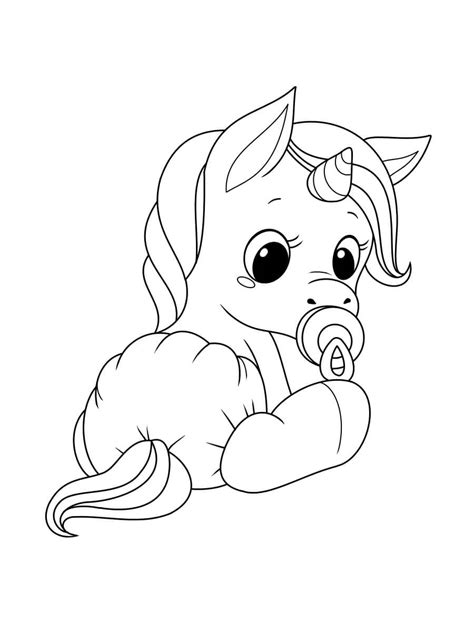 Unique De Dessin De Bebe Licorne Photographie Coloriage Coloriage My