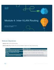 Ict Lecture Pdf Module Inter Vlan Routing Switching Routing