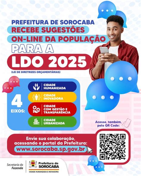 Prefeitura De Sorocaba Recebe Sugest Es On Line Da Popula O Para A Ldo