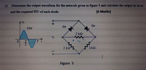 Solved C Determine The Output Waveform For The Network Chegg