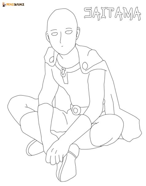 Desenhos De Saitama Para Colorir 40 Desenhos Para Imprimir