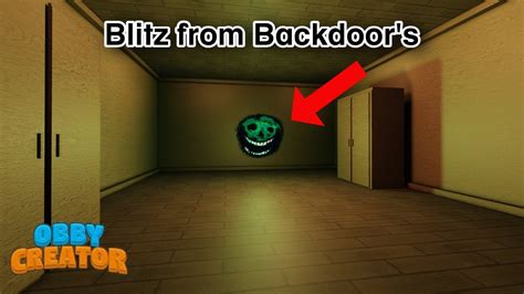 How To Make BLITZ From Backdoor S Doors In Obby Creator YouTube