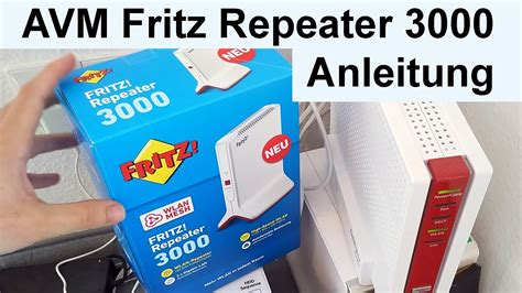 AVM Repeater 3000 Installation Und Ersteinrichtung WLAN MESH YouTube