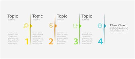 Flow Chart Infographic Template With Design Elements And Icons 24111986