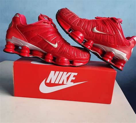T Nis Masculino Nike Shox Molas Tl Vermelho Original Promo O