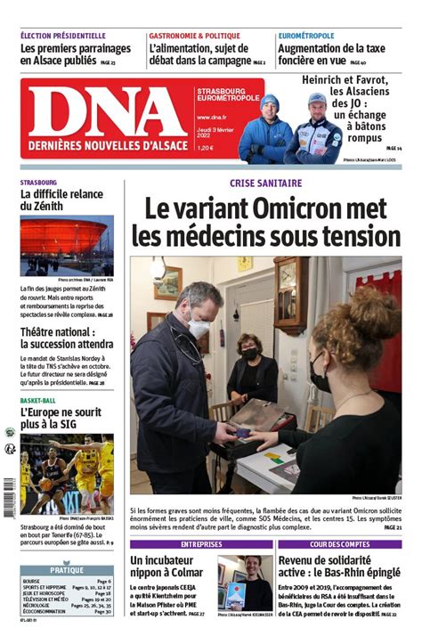 Les Derni Res Nouvelles D Alsace N Du F Vrier