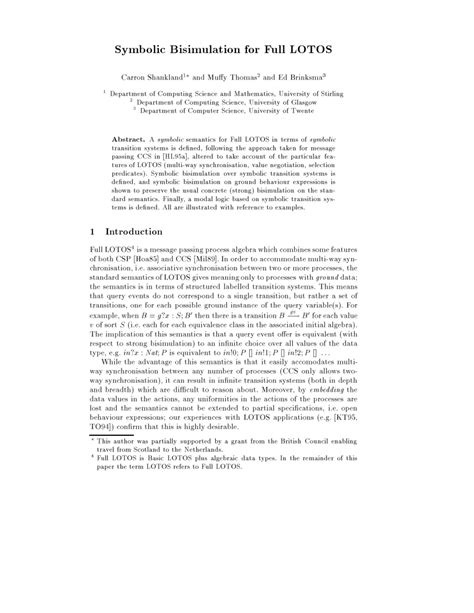 pdf symbolic bisimulation for full lotos