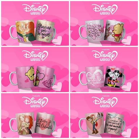 20 Plantillas Para Sublimar Tazas Disney Love Meses Sin Intereses