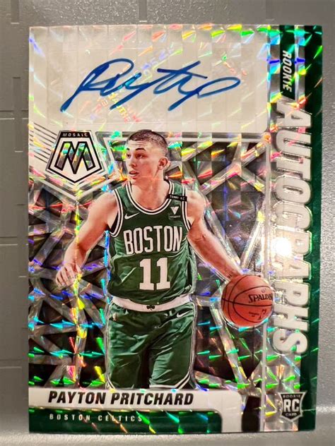 Prizm RC Auto 20 Panini Mosaic Payton Pritchard ペイトン プリチャード ルーキー サイン