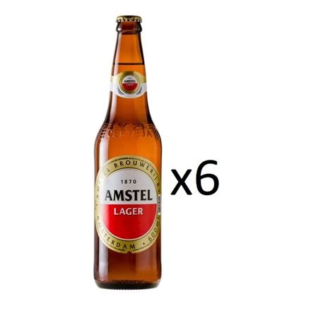 Kit Cerveja Amstel Lager 600ml 6 Unidades Shopee Brasil