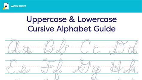 Upper And Lower Case Cursive Alphabet