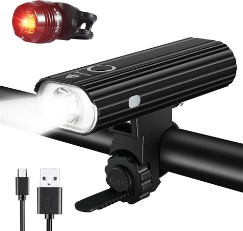 NestlingLuz Bicicleta Luces Bicicleta Recargable USB Lámpara