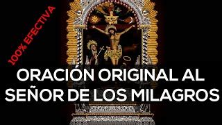 Oración al Señor de los Milagros para peticiones dif Doovi