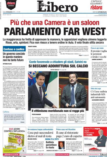 Le Prime Pagine Di Sabato Dicembre Il Post