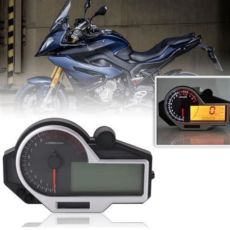 Akozon Compteur de moto Compteur de vitesse moto compteur kilométrique