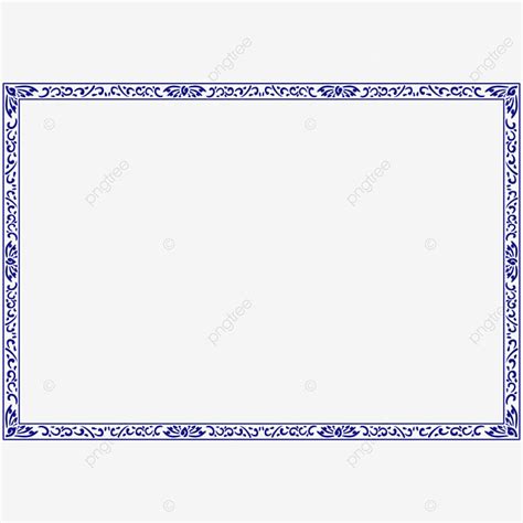 Blue Certificate Border Vector PNG Images Certificate Border Blue Lace