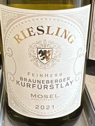Lidl Brauneberger Kurfürstlay Riesling Feinherb Vivino Italia