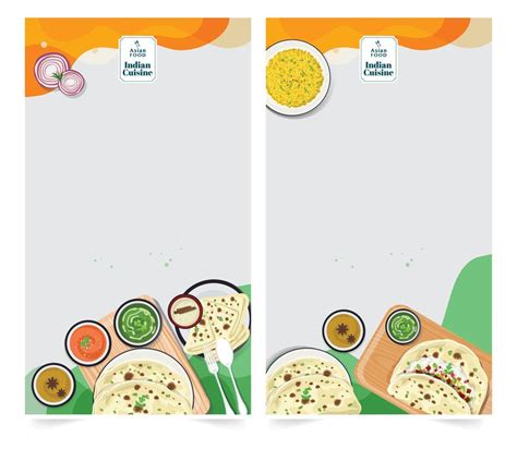 Indian Food Menu Template Design For Indian Cuisine Restaurant Food
