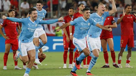 Manchester City se corona campeón ante el Sevilla en la Supercopa de Europa